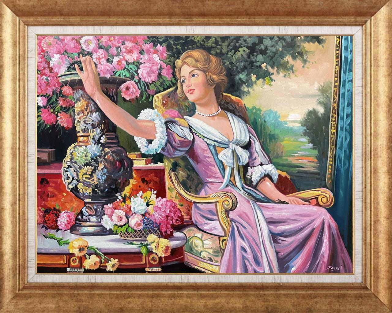 Çiçekler ve Kadın Yağlı Boya Tablo - 9,000.00 TL + KDV Çiçekler ve Kadın Yağlı Boya Tablo - 9,000.00 TL + KDV
